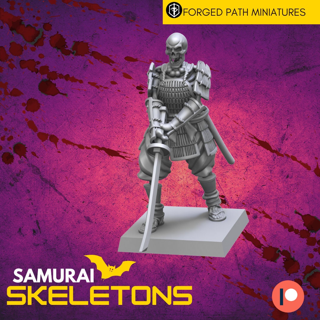 Samurai Skeleton Infantry Unit Samurai Miniature Wargaming - Etsy