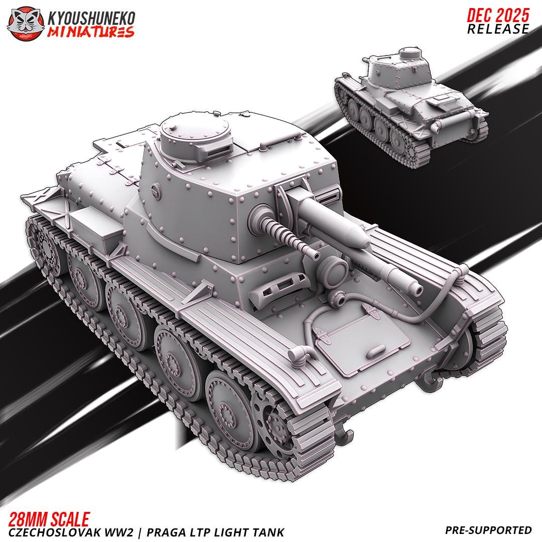 Praga LTP Light Tank – 28mm Scale WW2 Vehicle | British Weird War ...
