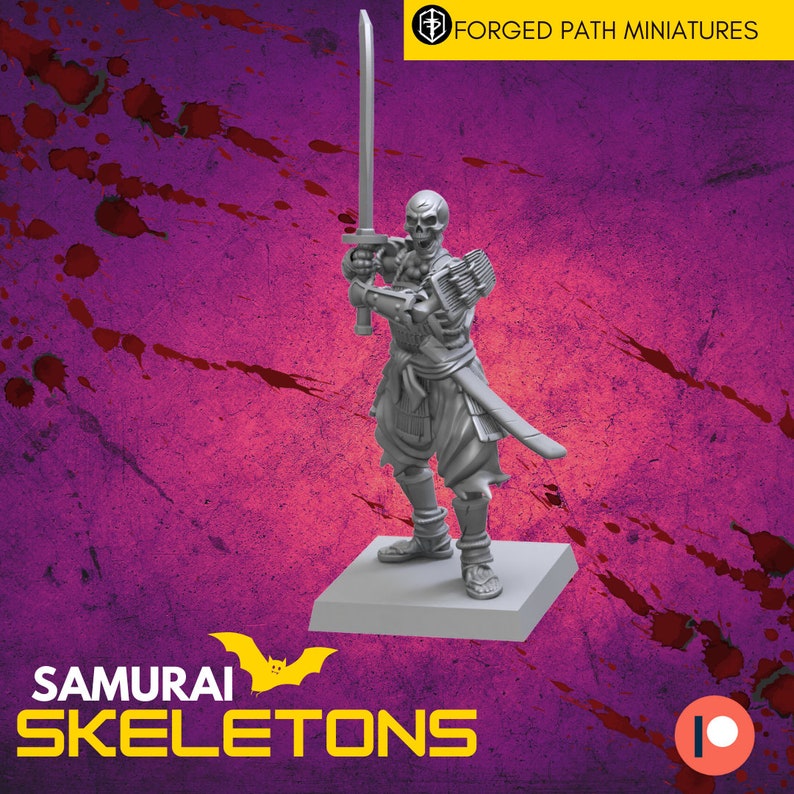 Samurai Skeleton Infantry Unit | Samurai Miniature | Wargaming Fantasy ...