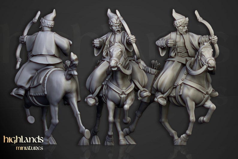 Cossacks Light Cavalry on Horse Feudal Army Tabletop Dnd - Etsy