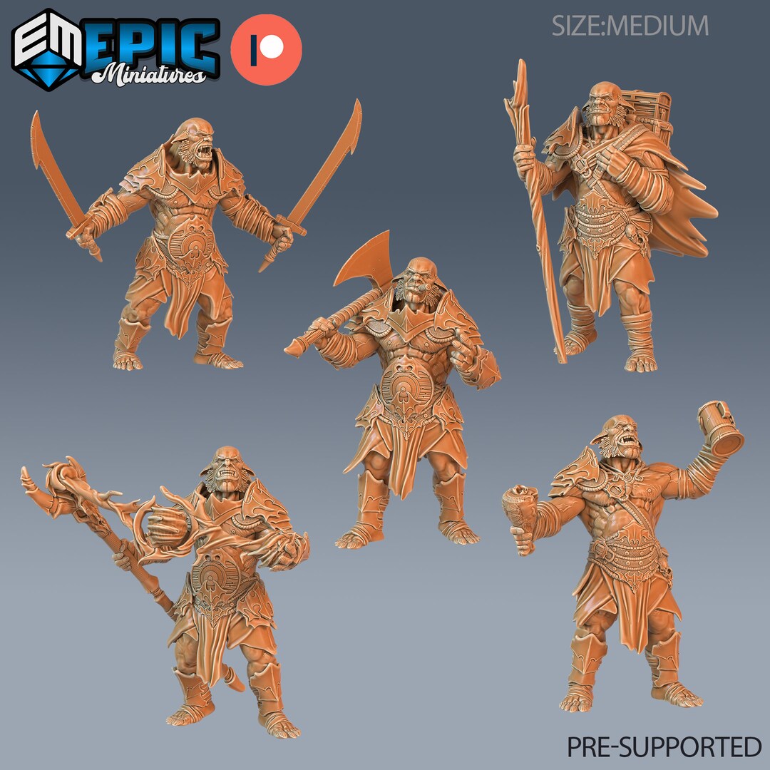 Epic Miniatures Goblin Caves X3 Hob Goblins | 28mm Scale Tabletop ...