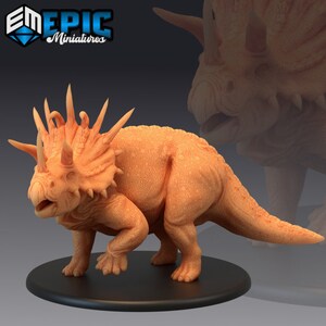Triceratops | 28mm Scale Dungeons and Dragons Miniatures for Tabletop ...
