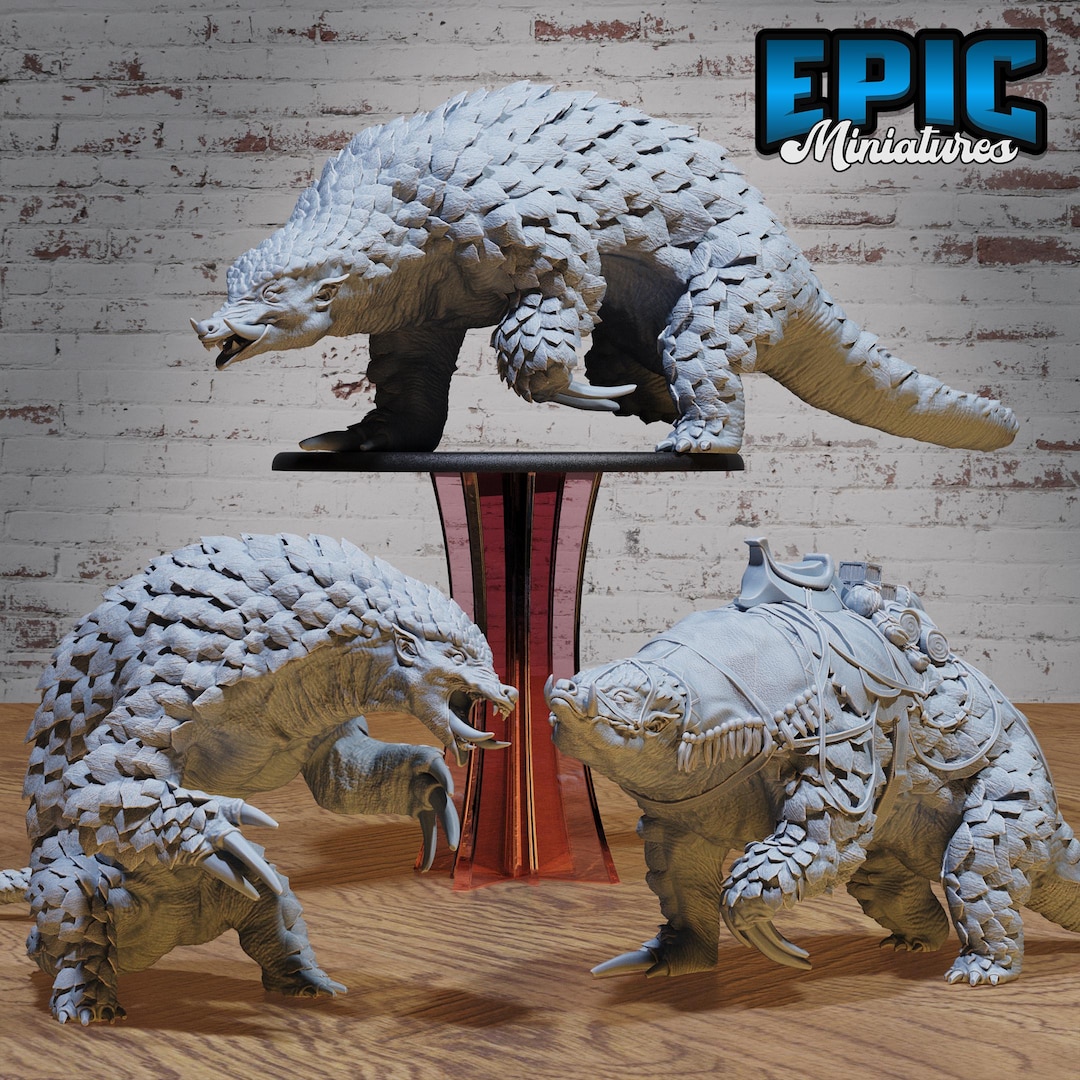 Giant Armadillo Mount | 28mm D&D Miniatures Dungeons and Dragons ...