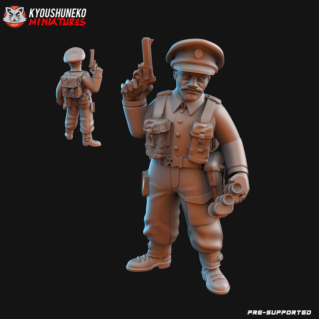 British Army Captain With Revolver Gun | Tabletop Wargames Historical ...