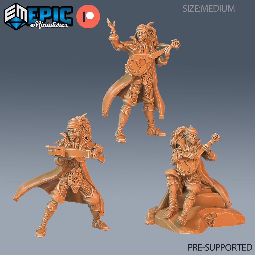 Epic Miniatures Bard Player | 28mm Scale Miniatures | Sunrise Tavern ...
