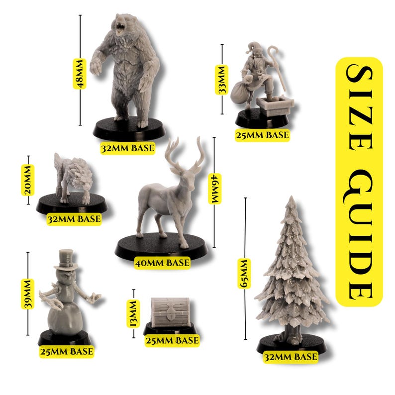 Christmas Dnd Starter Set – 13 Fantasy Resin Miniatures | Holiday RPG ...