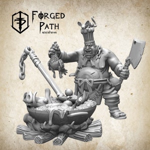 Ogre Chef | Ogre Cook | Dungeons and Dragons | Pathfinder RPG | 32mm ...