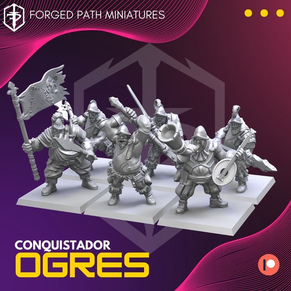 Conquistador Ogre Warriors Dungeons and Dragons Pathfinder - Etsy