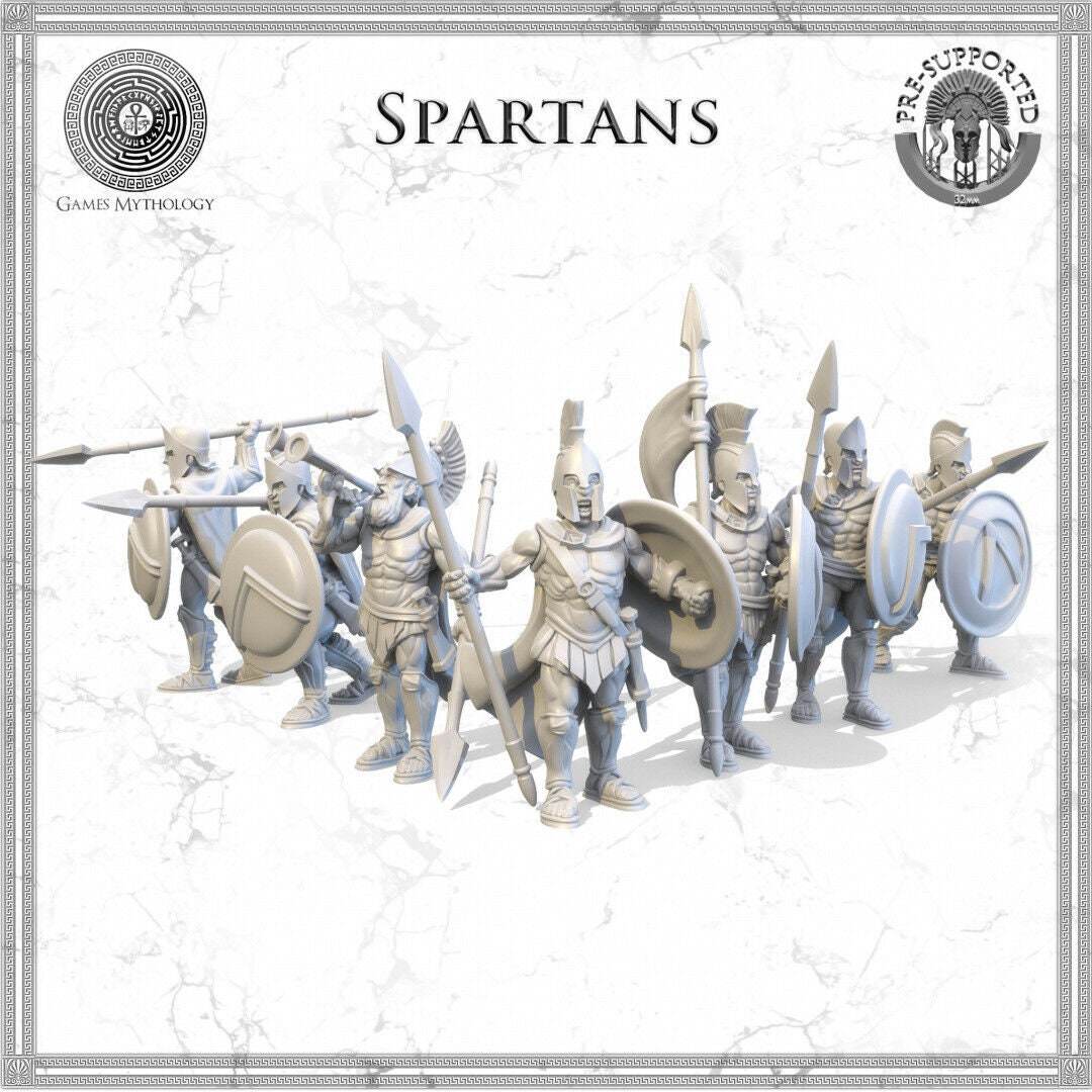 Spartan Warriors Dungeons and Dragons D&D Sparta Greek - Etsy