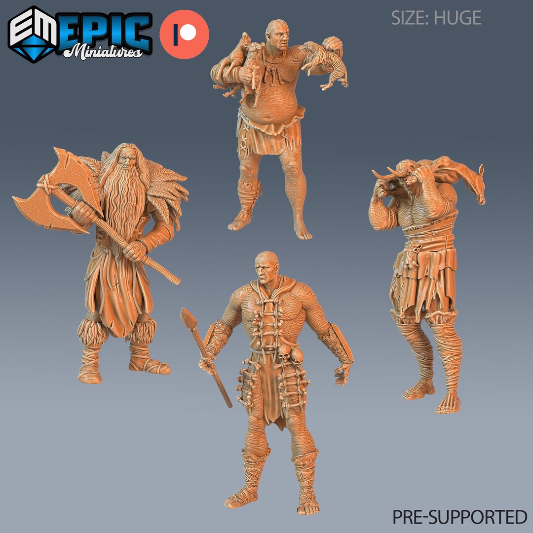 Epic Miniatures Viking Age X3 Jottun Giant Tribe Warrior | 28mm Scale ...