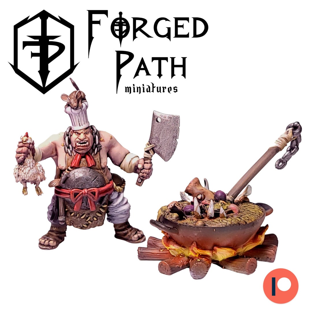 Ogre Chef | Ogre Cook | Dungeons and Dragons | Pathfinder RPG | 32mm ...