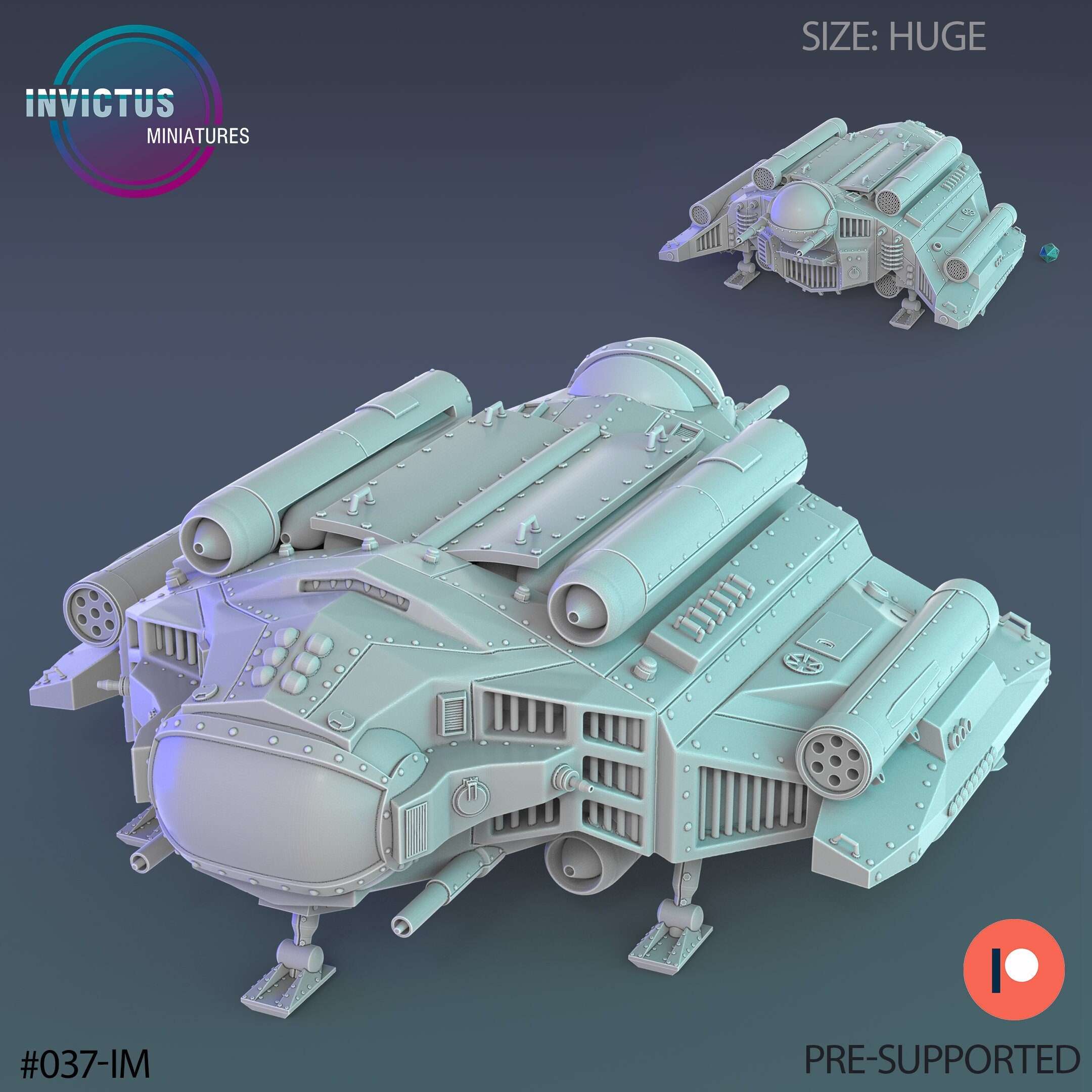 28mm Spacecraft Model Centerpiece