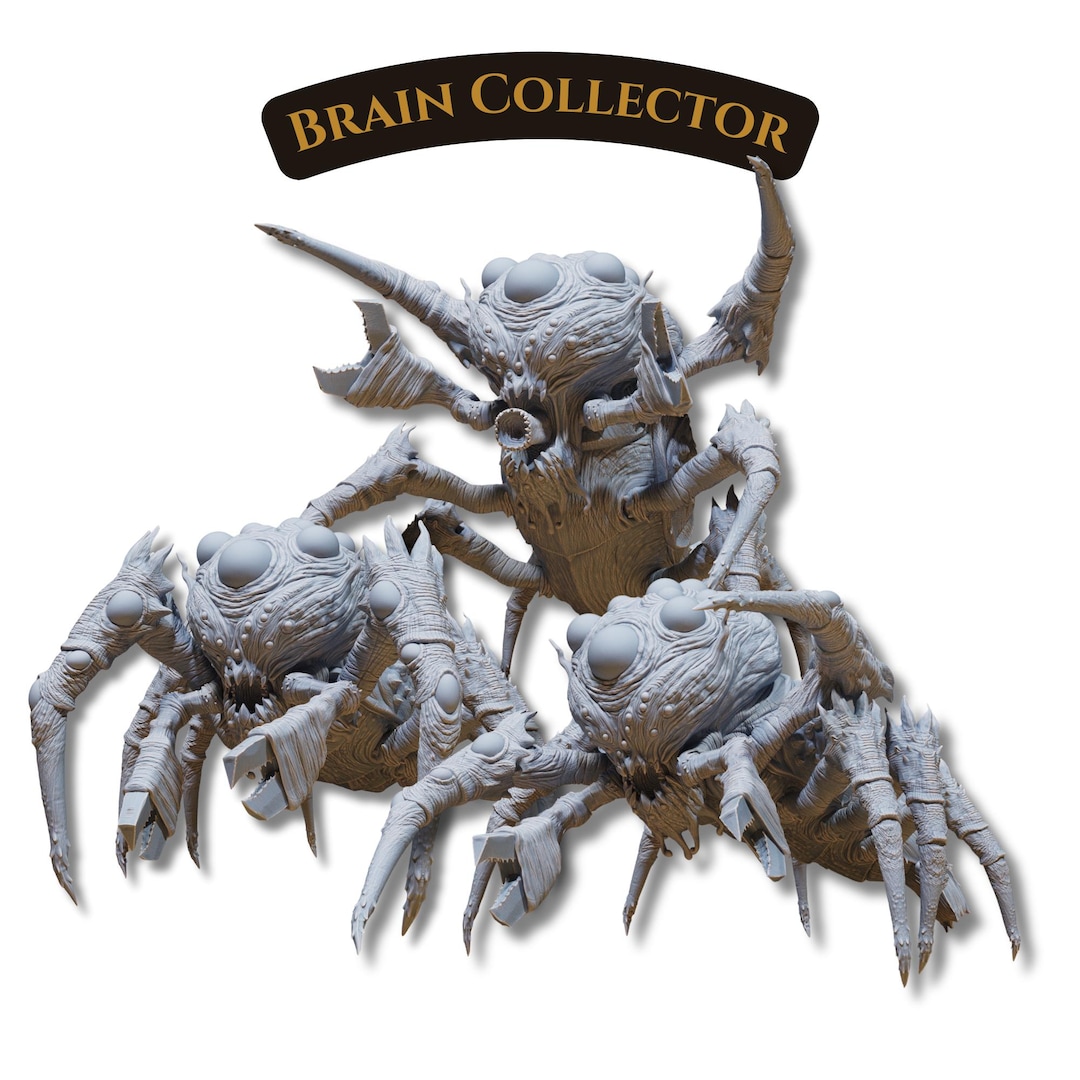 Mind Attack – Brain Collector Spider Monsters | Resin RPG Dnd Wargaming ...