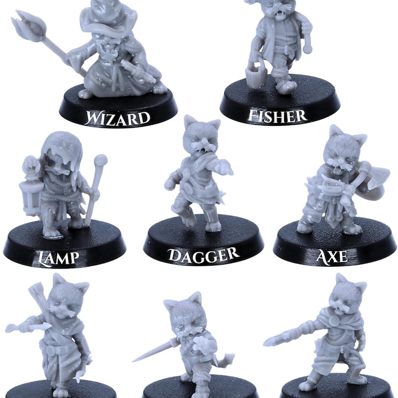 28mm Cat Folk Miniature - Etsy