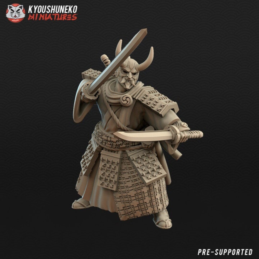 Japanese Samurai Ronin Hero | Kyoushuneko Miniatures | 15mm-32mm Scale ...