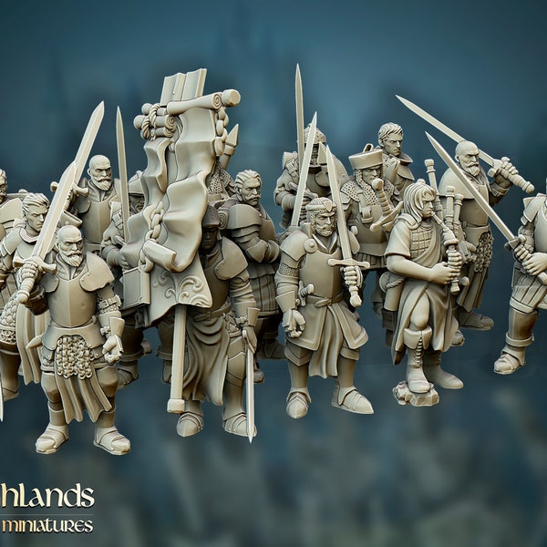 Medieval Infantry Miniature - Etsy