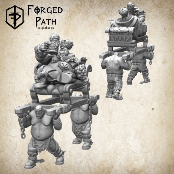 Ogre King on Palanquin Dungeons and Dragons Pathfinder RPG - Etsy