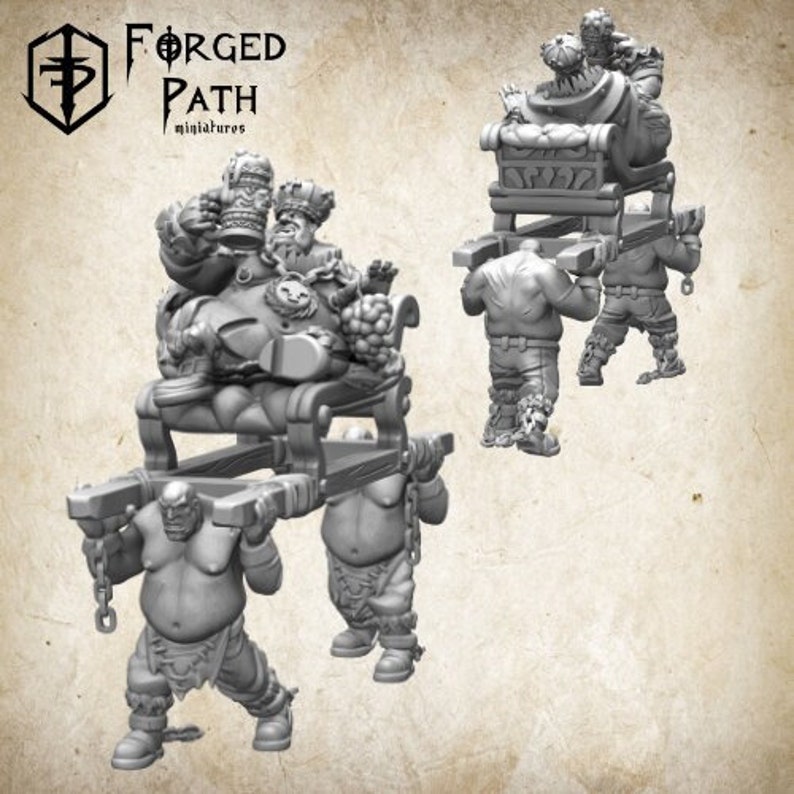 Ogre King on Palanquin Dungeons and Dragons Pathfinder RPG - Etsy
