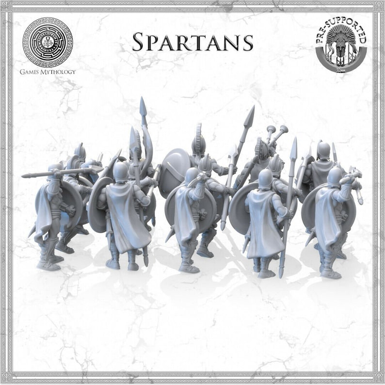 Spartan Warriors Dungeons and Dragons D&D Sparta Greek - Etsy