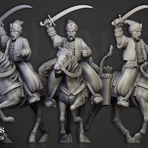 Cossacks Light Cavalry on Horse | Feudal Army | Tabletop Dnd Fantasy ...