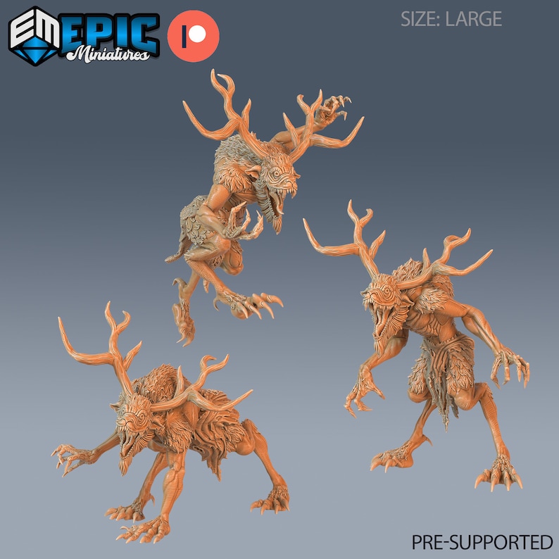 Wendigo | 28mm Scale Dungeons and Dragons Miniatures for Tabletop ...