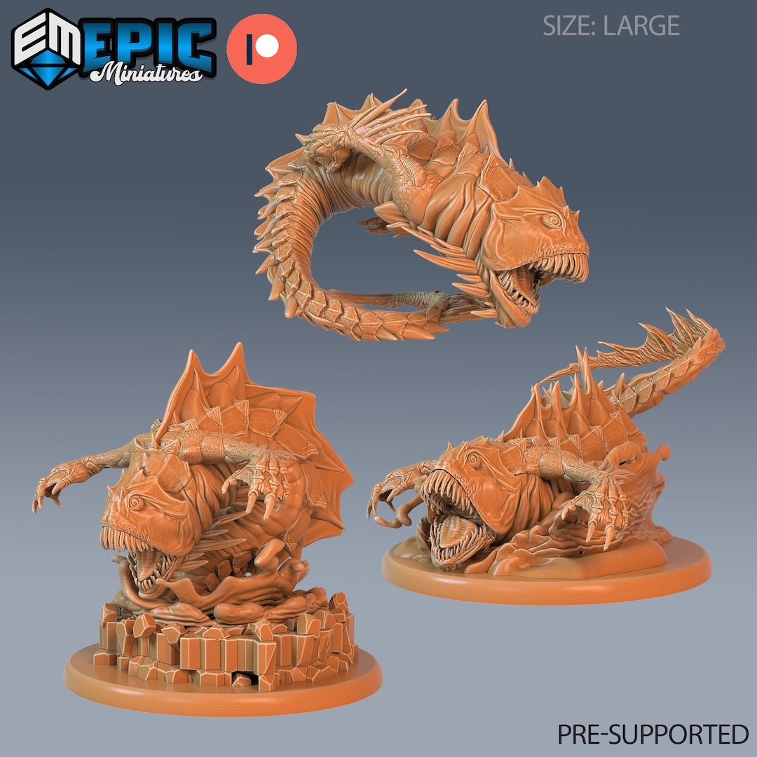 Epic Miniatures Aquatic Journey X3 Deep Sea Predator | 28mm Scale ...