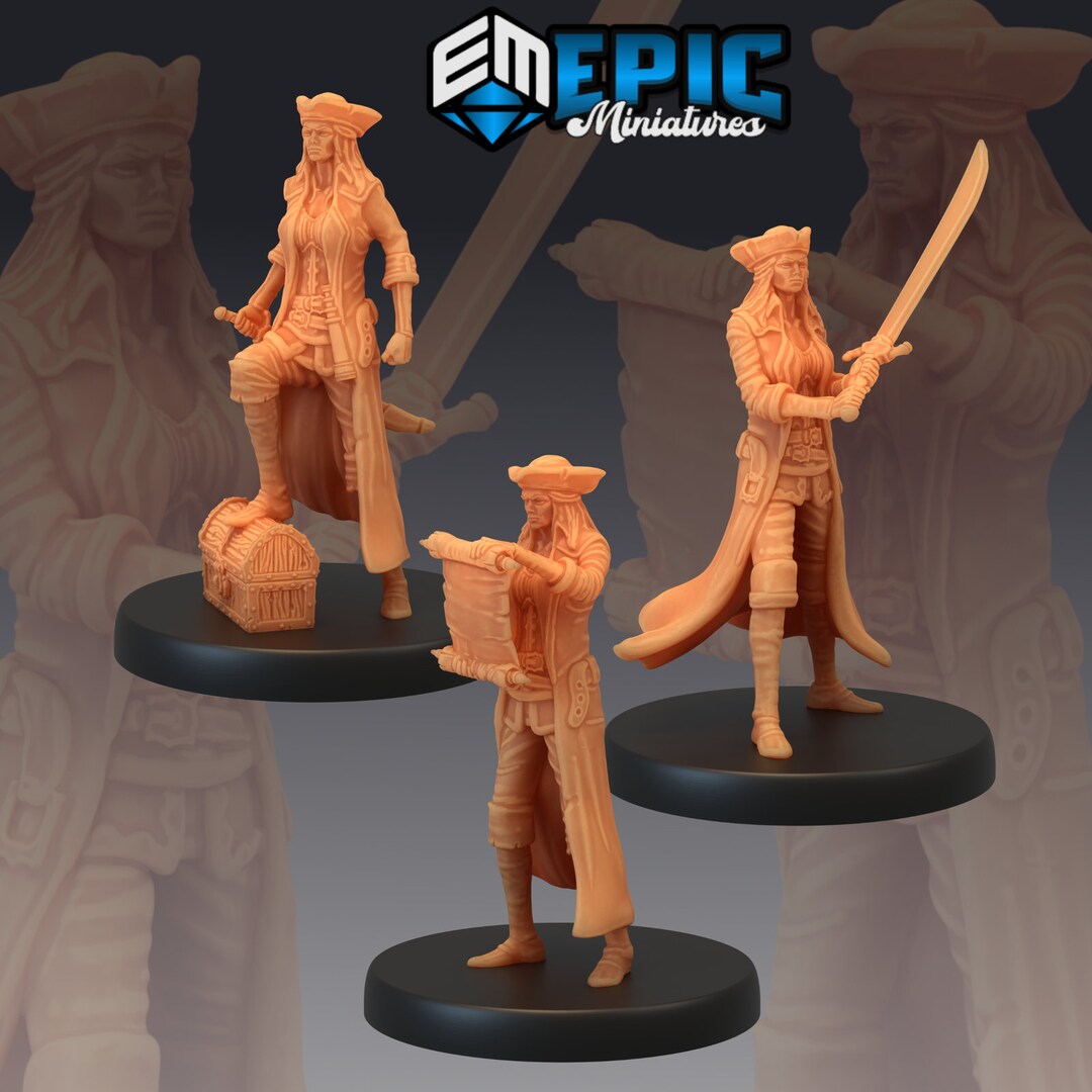 Pirate Quartermaster | 28mm Scale Dungeons and Dragons Miniatures for ...