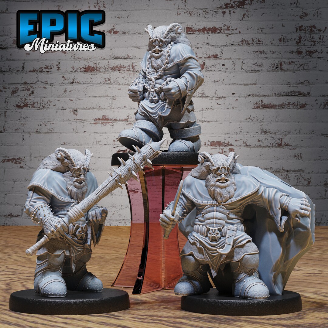 Epic Miniatures Dwarf Tiefling X3 Bandit Camp 28mm Scale Tabletop ...