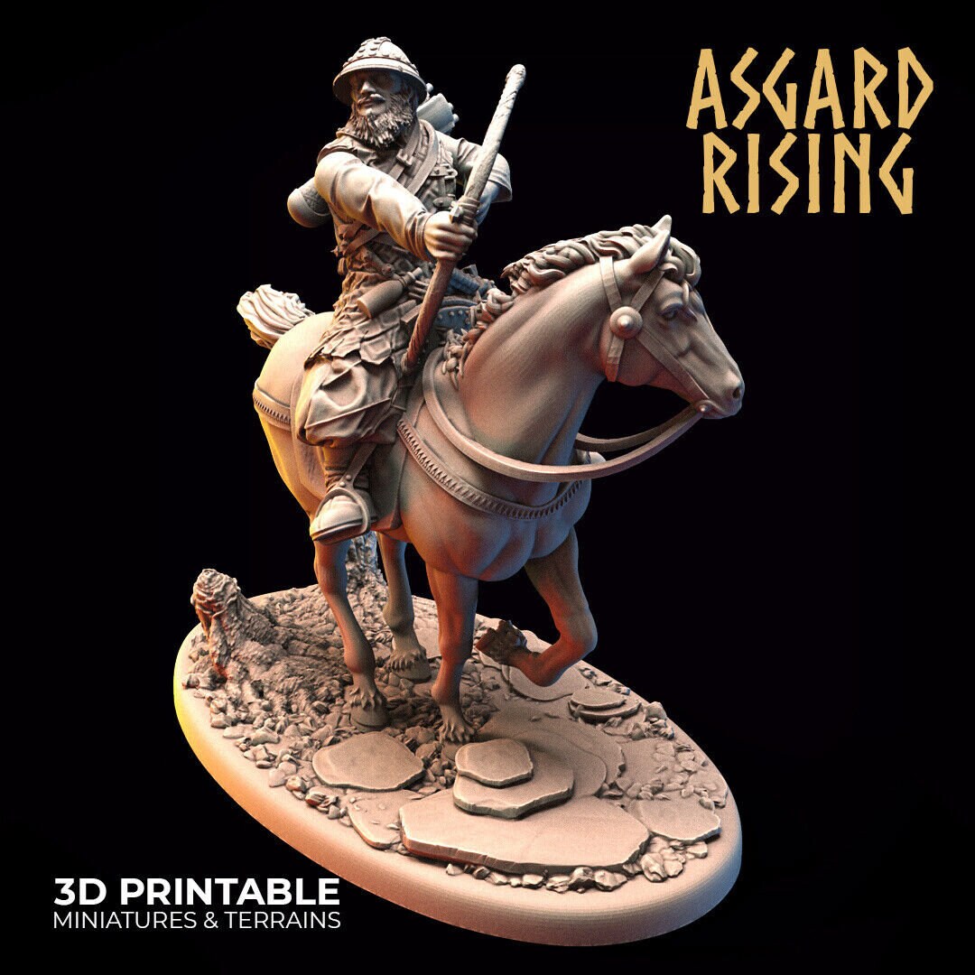Warband Bandit Riders Mount on Horse | Tabletop Wargaming Fantasy D&D ...