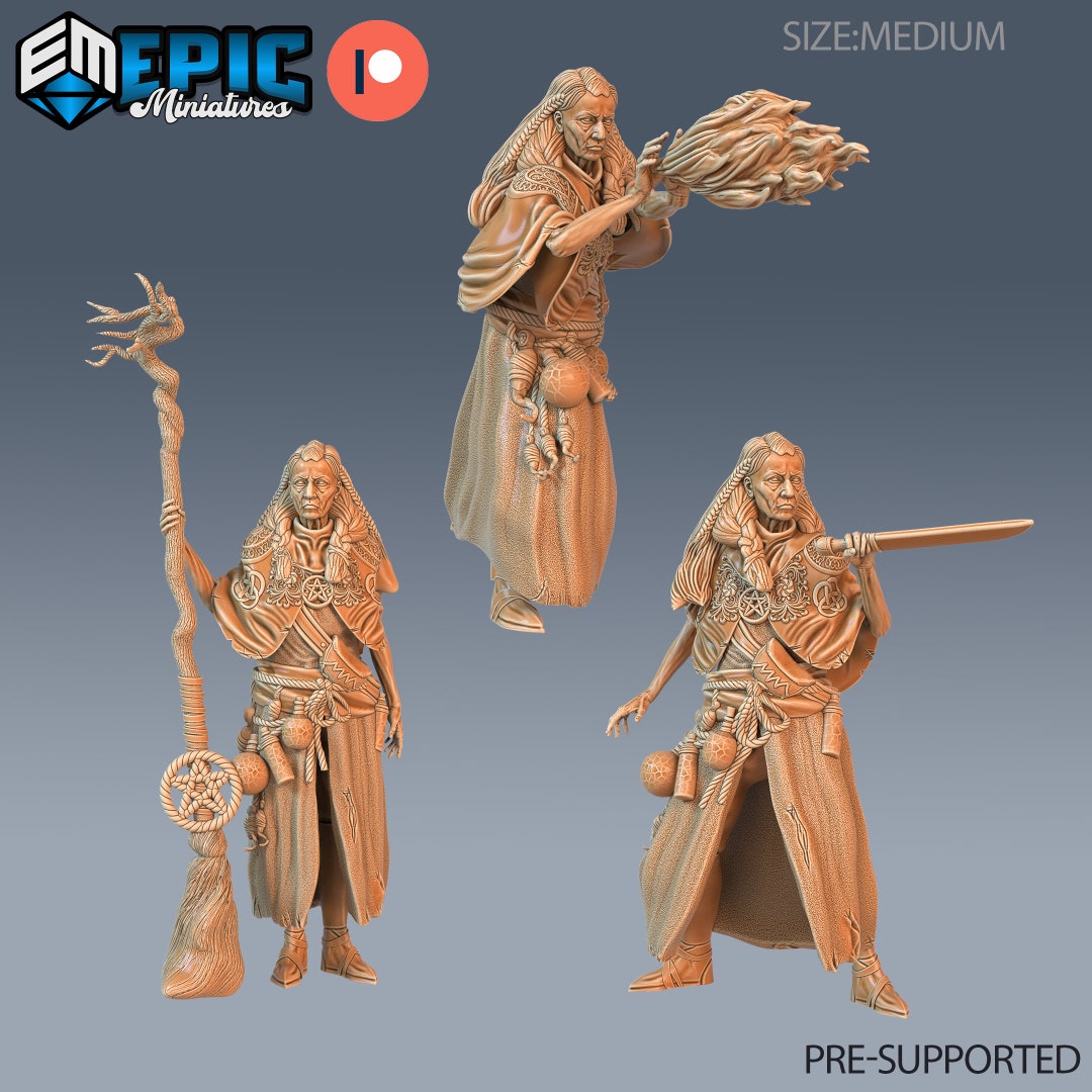 Epic Miniatures Swamp Hag | 28mm Scale Miniatures | Eternal Fungi ...