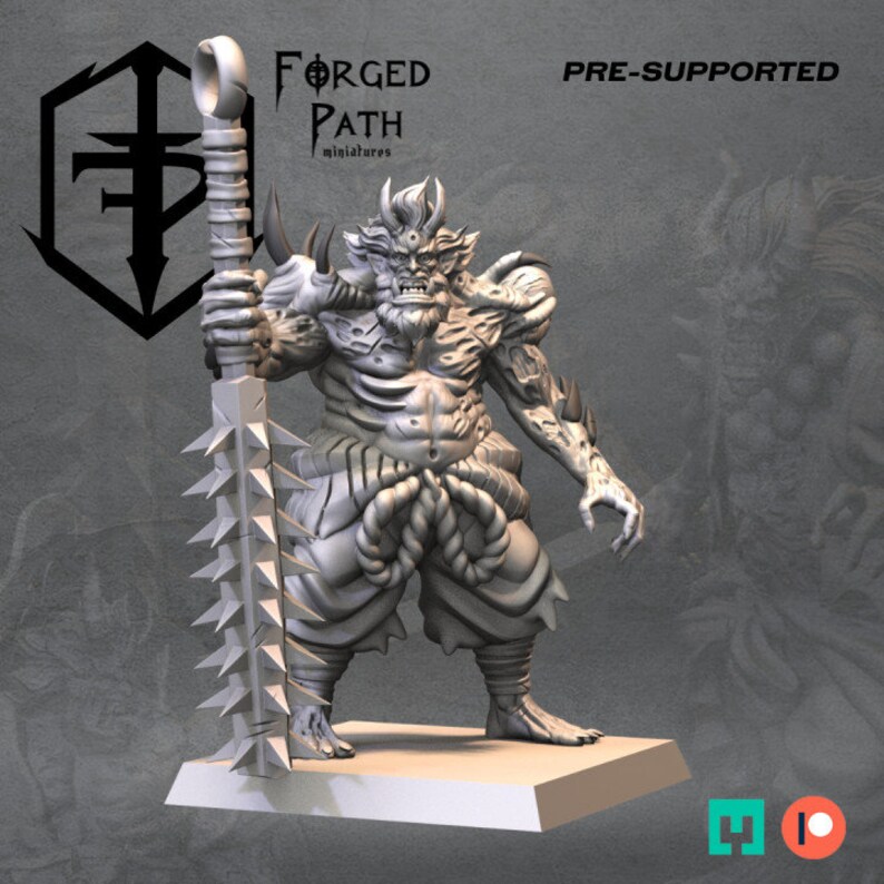 Japanese Oni | Japanese Samurai Orc Ogre Demon | Tabletop Wargaming ...