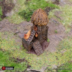 Chicken Coop Tower Fantasy Farm | Hens Tower | Wargames RPG Dnd Fantasy ...