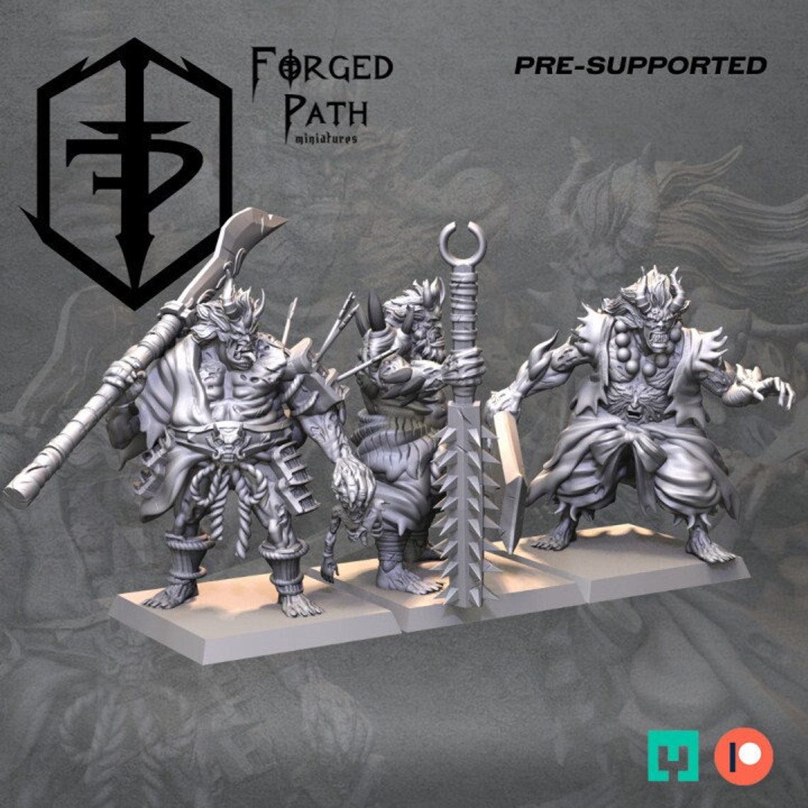 Japanese Oni | Japanese Samurai Orc Ogre Demon | Tabletop Wargaming ...