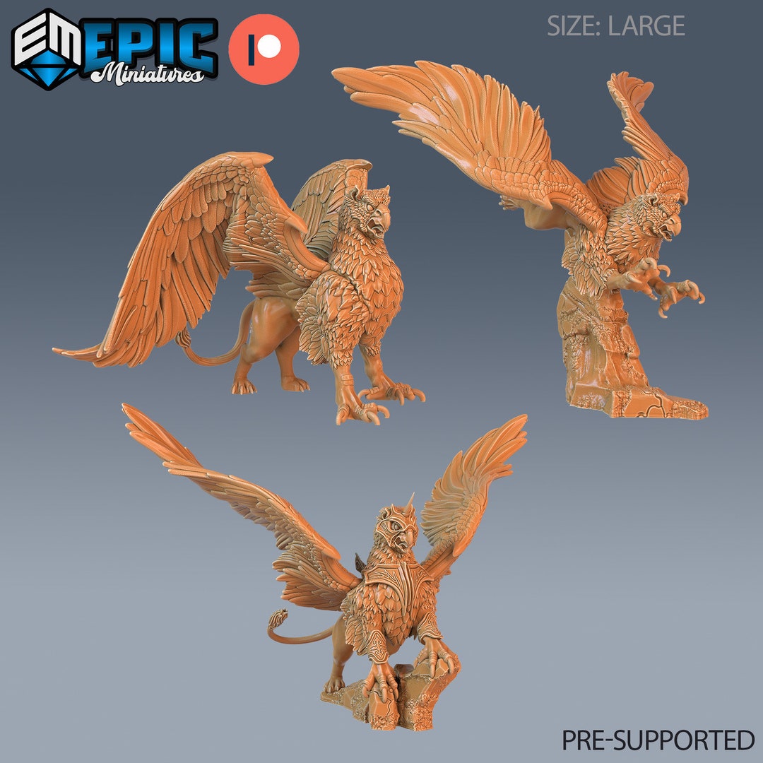 Griffin | 28mm Scale Dungeons and Dragons Miniatures for Tabletop ...