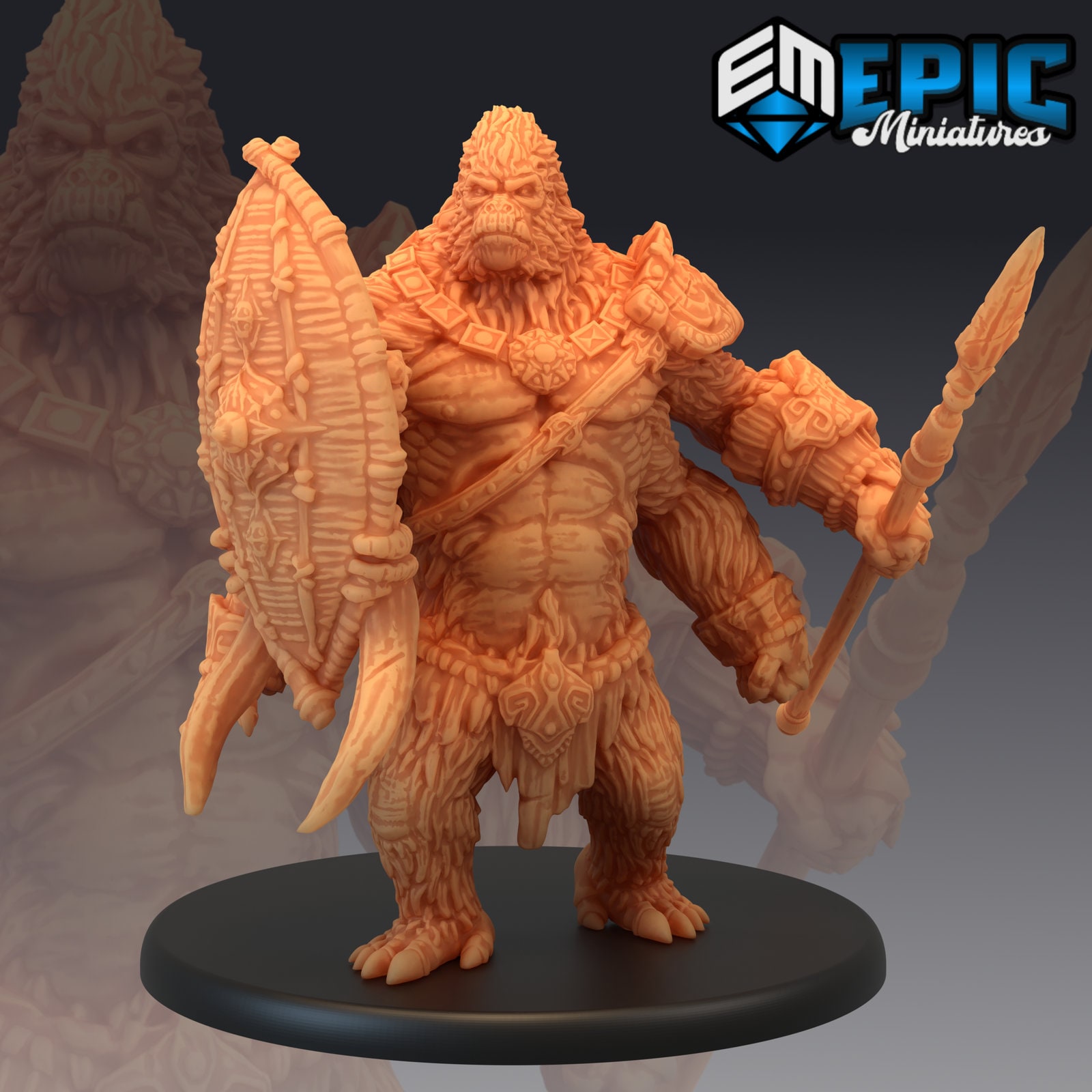 GIRALLON | Ape Gorilla Monster | 28mm Scale Dungeons and Dragons ...