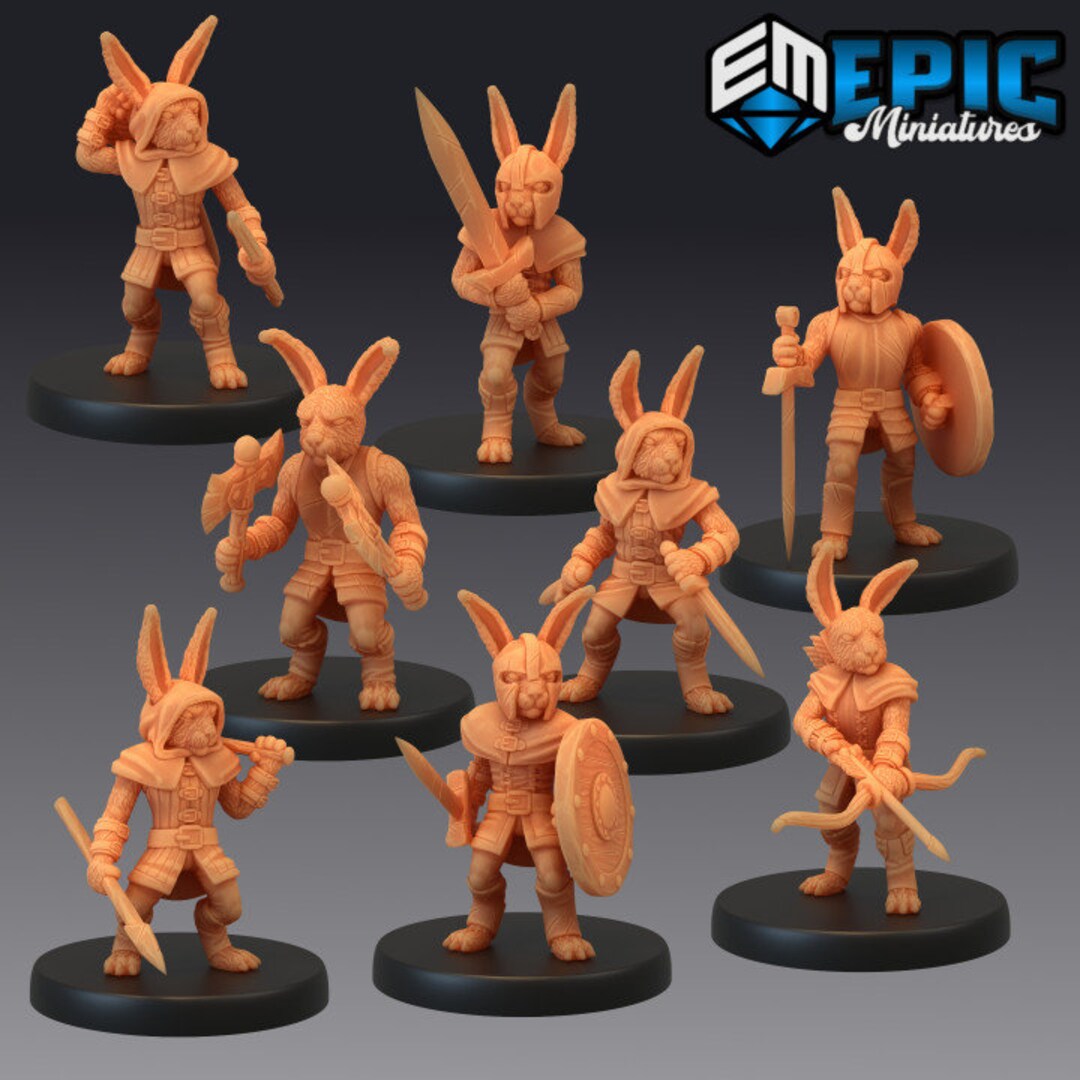 Epic Miniature Bunny | 28mm Scale Miniatures | Rodent Wars | Medium ...