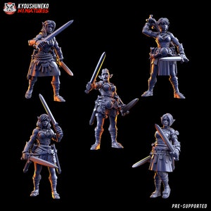 Female Elf War Dancer | Elves With Sword Unit | Tabletop Wargames D&D ...