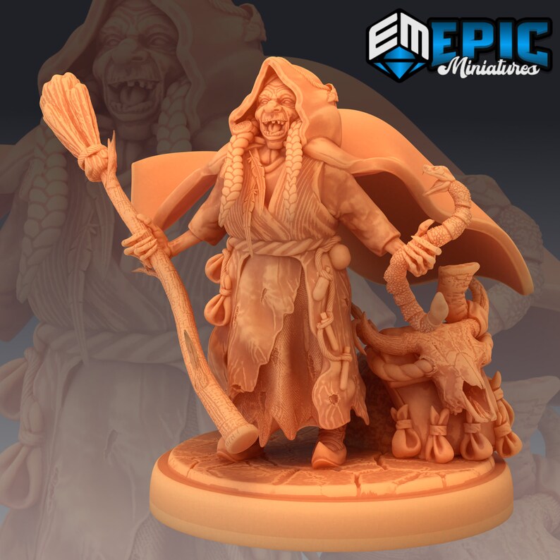 BABA YAGA | Old Witch | Hag | 28mm Scale Dungeons and Dragons ...