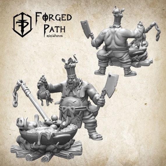 Ogre Chef Ogre Cook Dungeons and Dragons Pathfinder RPG - Etsy