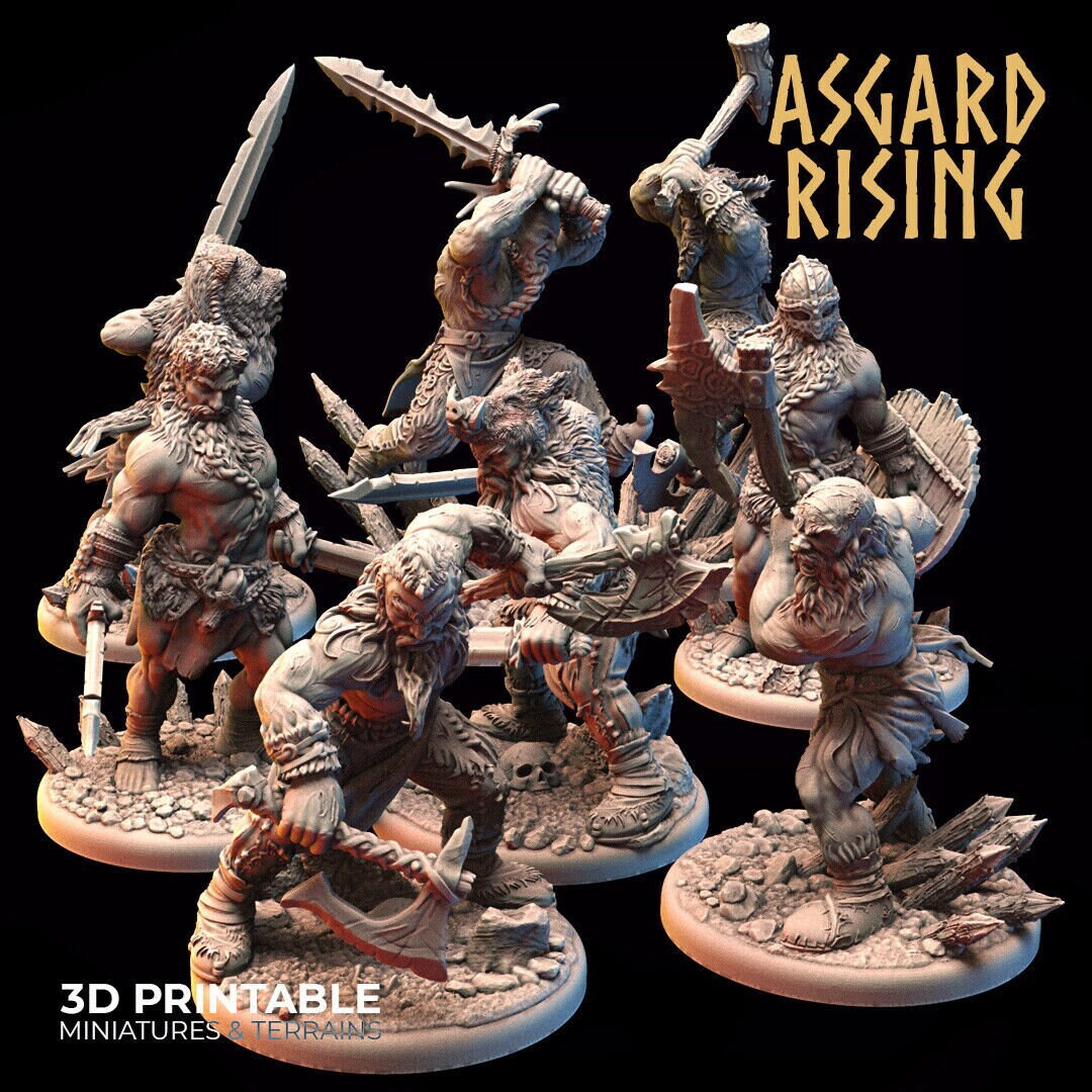 Viking Berserker | Tabletop Wargaming Fantasy D&D Roleplay Miniatures ...