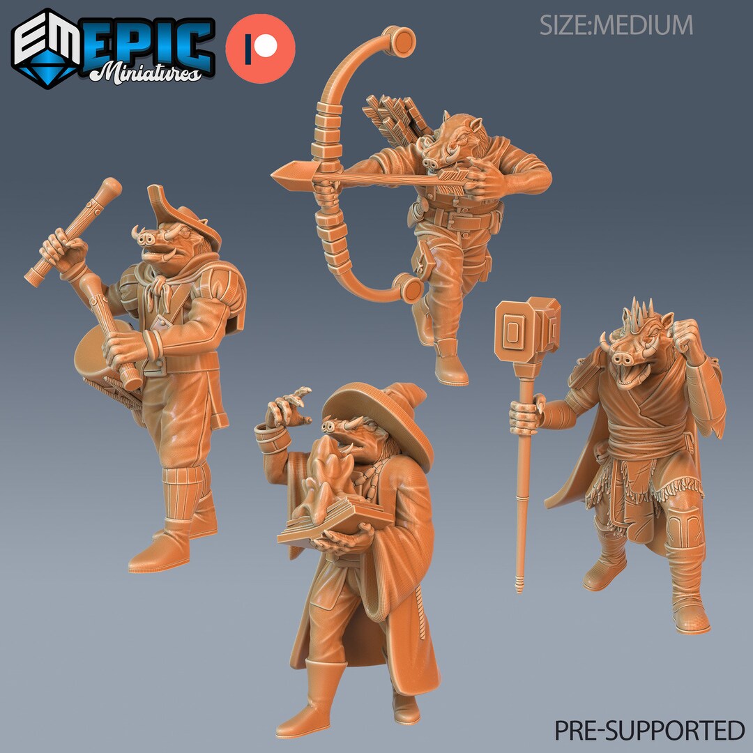 Epic Miniatures Warthog Folk Tribe 1 28mm Scale Miniatures Wild Winter ...