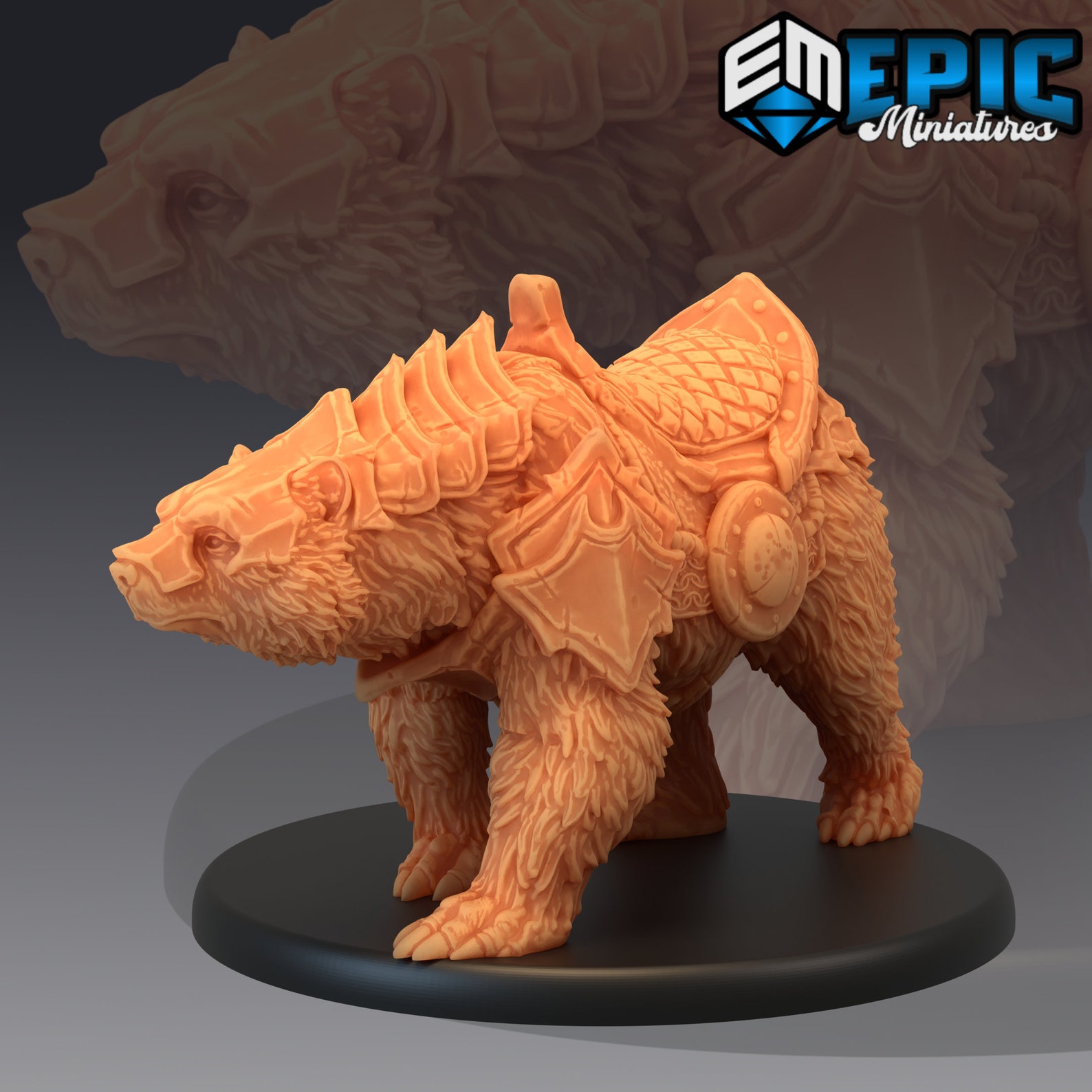 Grizzly Bear Miniatures – 6 Models | Epic Miniatures | 28mm Scale | RPG ...