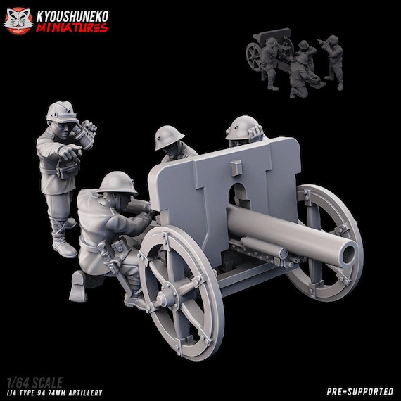 Japanese Type 94 74mm Artillery Cannon Tabletop Wargames - Etsy