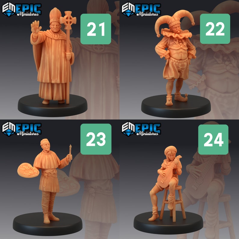 Farm Villagers Dnd Miniatures Epic Miniatures 28mm 32mm - Etsy