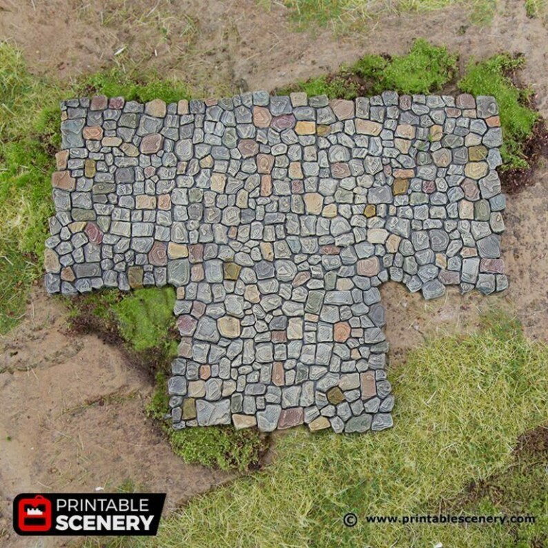 Cobbled Pathway for Wargaming Interlocking | Tabletop Role Play Fantasy ...