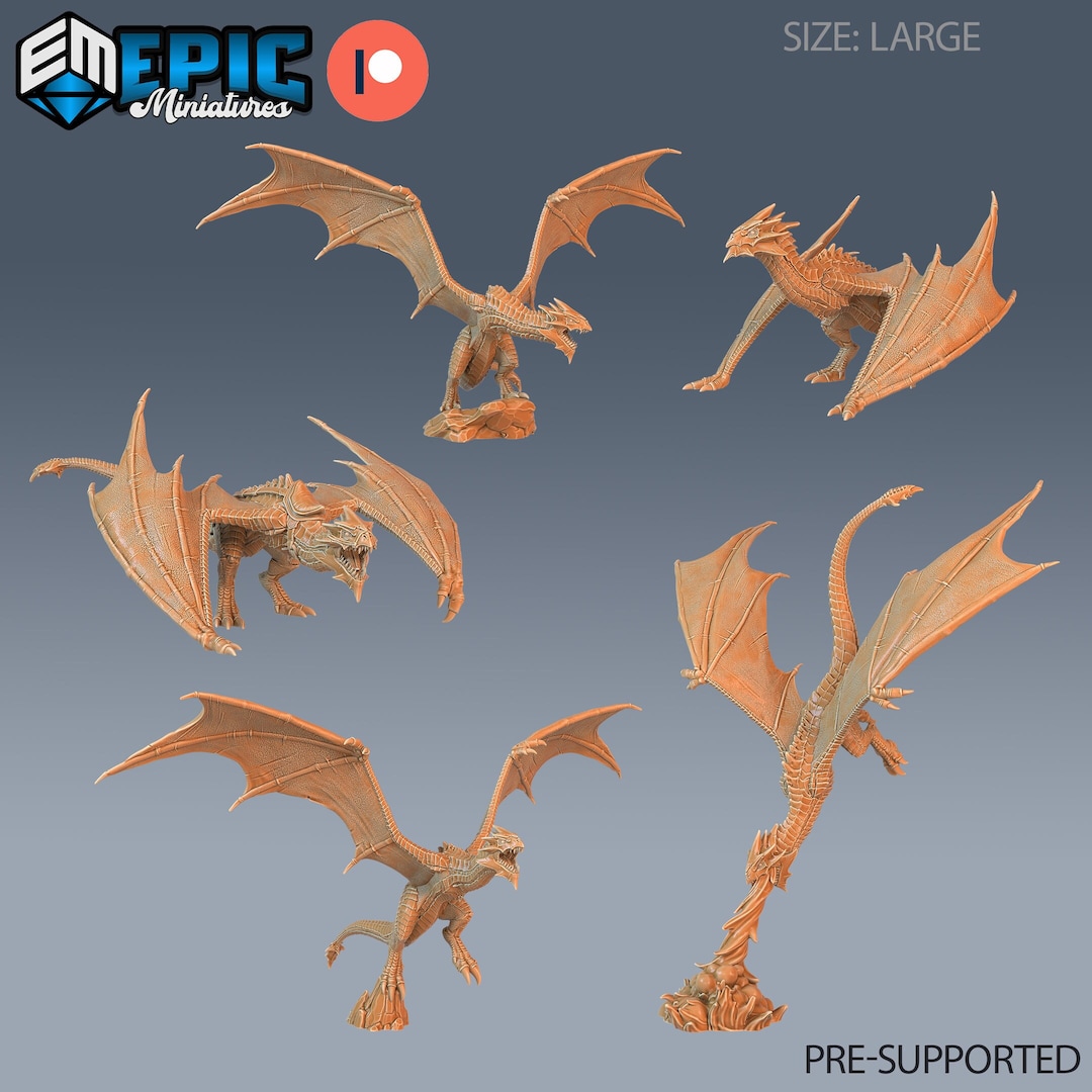 Epic Miniatures Wyvern Classic | 28mm Scale Miniatures | Dragons Reign ...