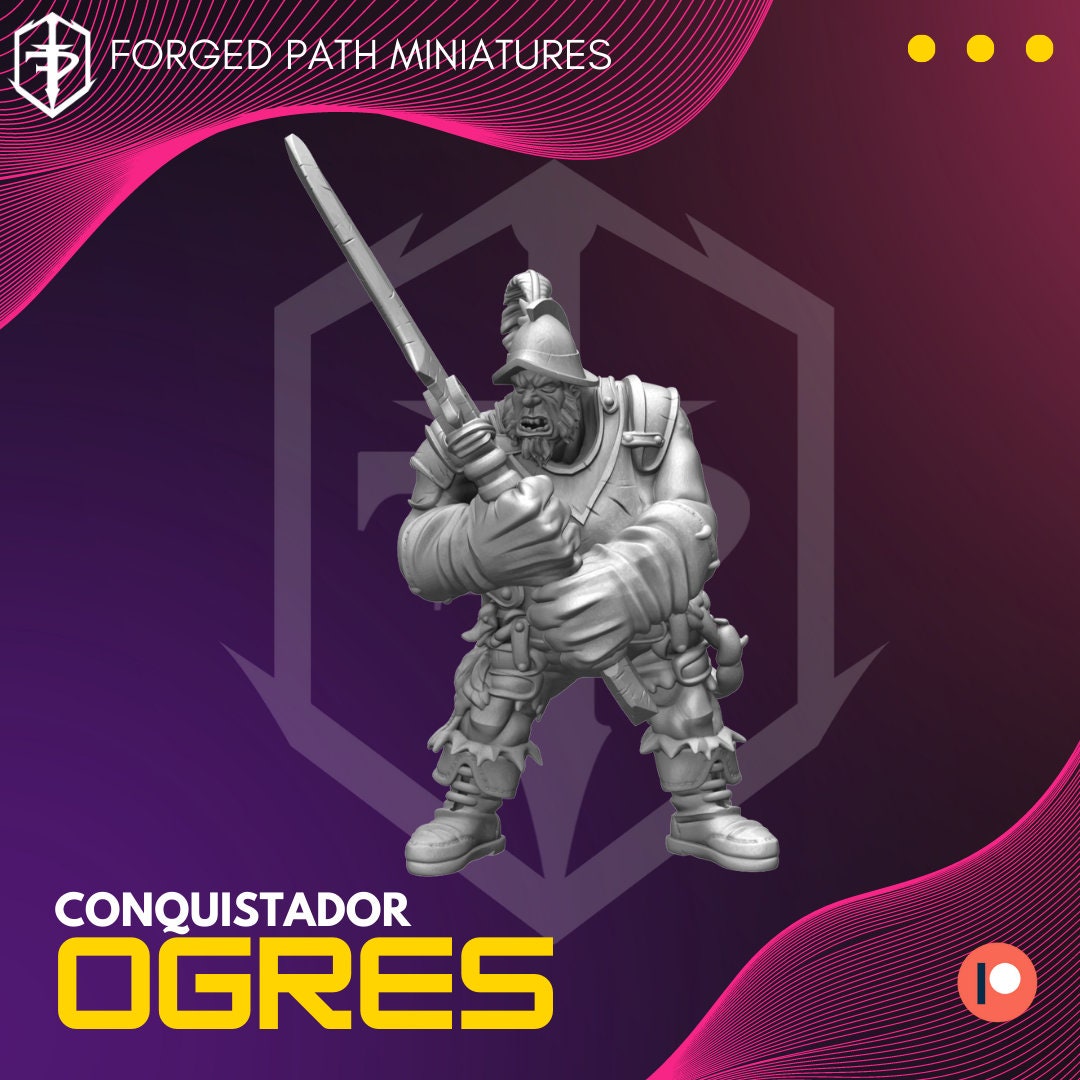 Conquistador Ogre Warriors Dungeons and Dragons Pathfinder - Etsy