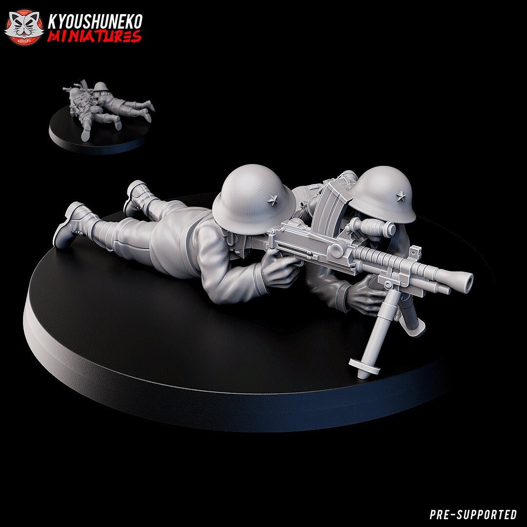 WW2 Imperial Japanese Army Machine Gun Team | Tabletop Wargames ...