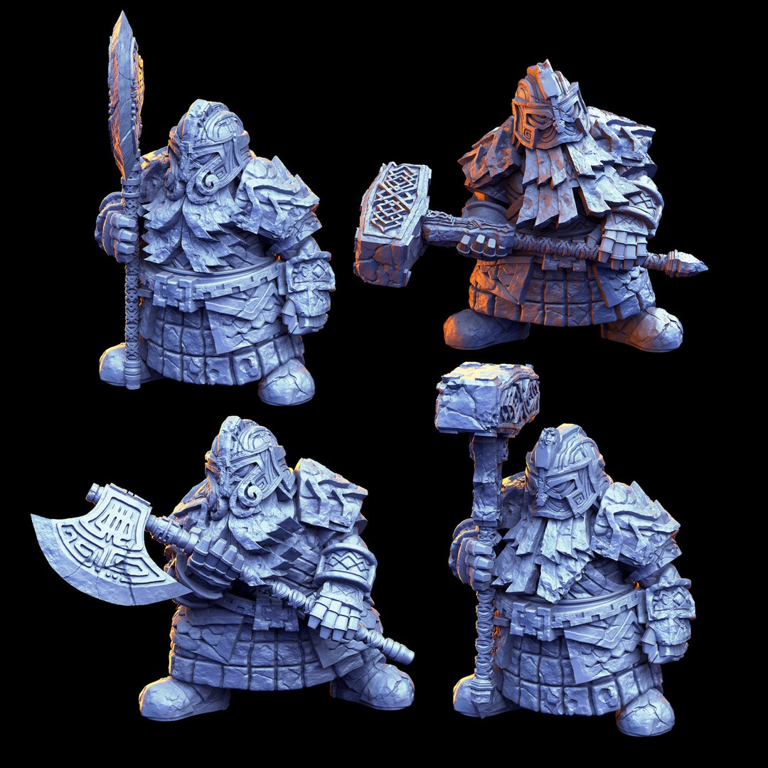 Dwarf Rune Guardian Golem | Dwarven Army Infantry | 30mm Scale ...