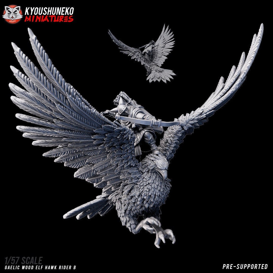 Gaelic Wood Elf Hawk Riders | Mounted Elves | Wargames RPG Dnd Fantasy ...